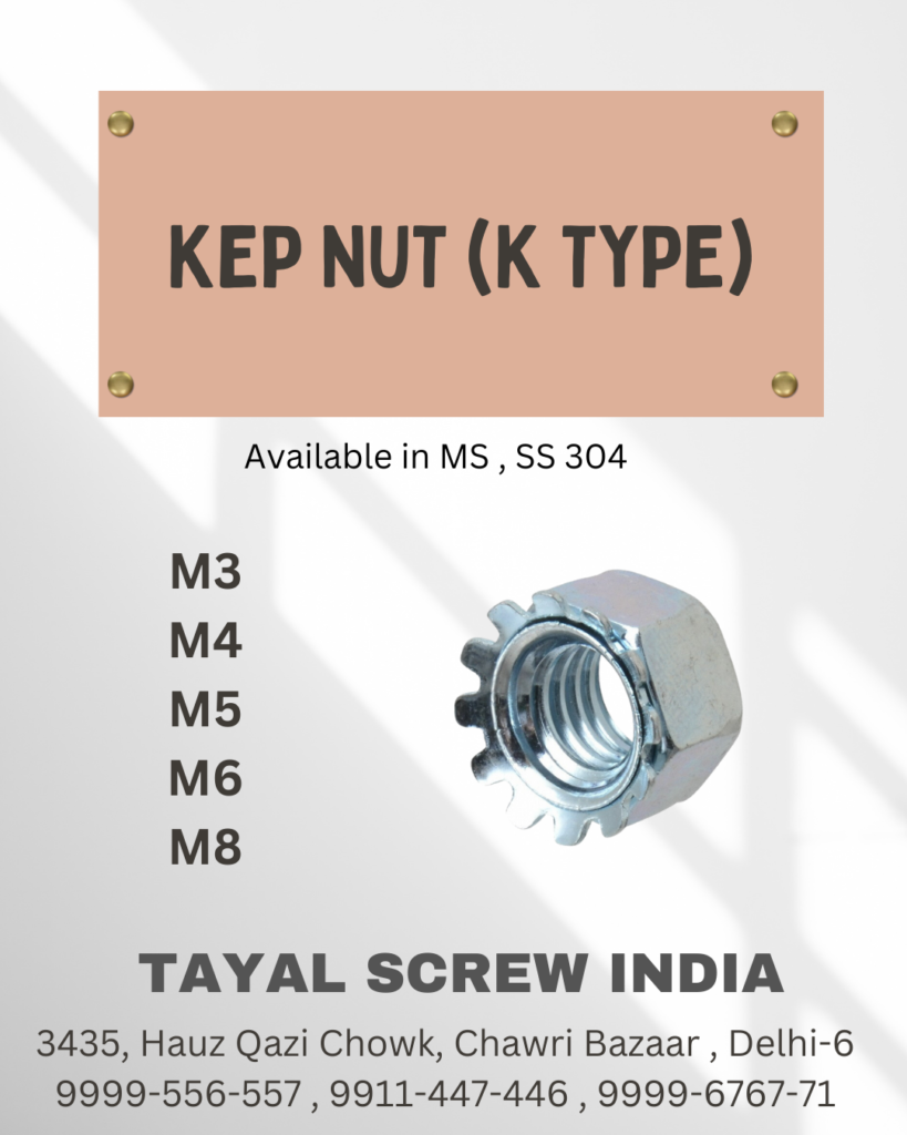 Kep Nut (K type) – Tayal Screw India