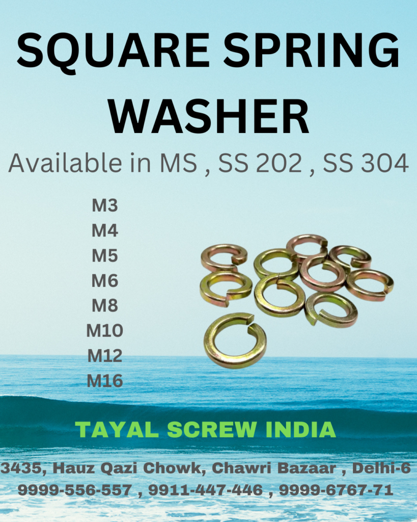 Square Spring Washer – Tayal Screw India